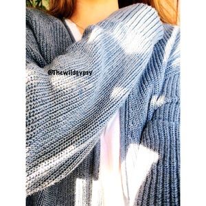 Universal Thread | Sweaters | Nwot Dusty Blue Knitted Cardigan | Poshmark